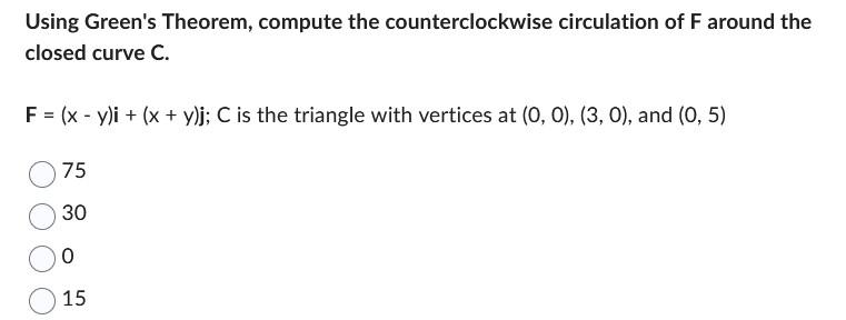 Solved Using Green's Theorem, compute the counterclockwise | Chegg.com