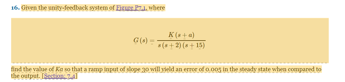 16. Given the unity-feedback system of Figure P7.1, | Chegg.com