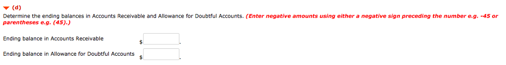 Solved Exercise 6-8 (Part Level Submission) Enter the | Chegg.com
