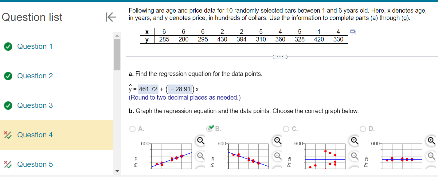 Solved Question list Question 1 Question 2 Question 3 x/s | Chegg.com