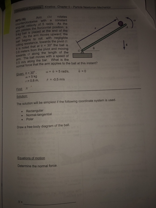Solved Arm OA rotates counterclockwise with a constant | Chegg.com