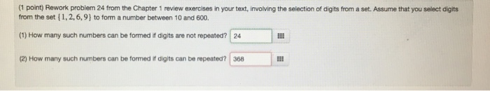 Solved (1 point) Rework problem 24 from the Chapter 1 review | Chegg.com