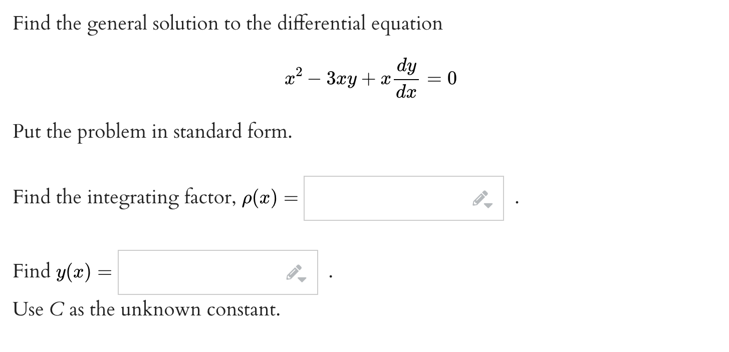 Solved Find the general solution to the differential | Chegg.com