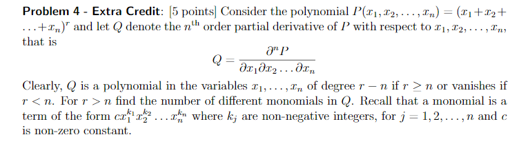 Solved Problem 4 - Extra Credit: (5 points) Consider the | Chegg.com