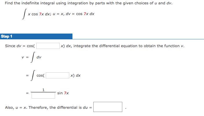 Solved Find the indefinite integral using integration by | Chegg.com