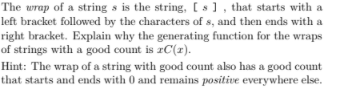Solved Generating functions provide an interesting way to | Chegg.com