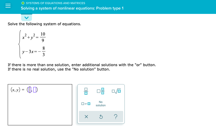 Solved O SYSTEMS OF EQUATIONS AND MATRICES Solving a system | Chegg.com