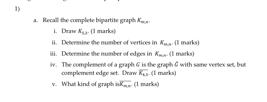 Solved Discrete Math Question - Elementary Graph Theory | Chegg.com