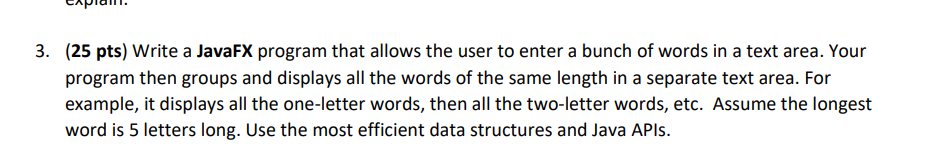 Solved 3. (25 pts) Write a JavaFX program that allows the | Chegg.com