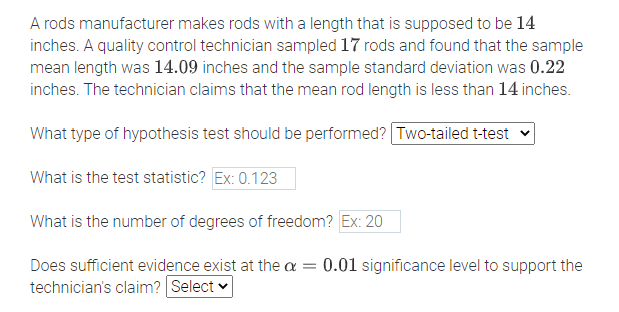 Solved A rods manufacturer makes rods with a length that is | Chegg.com