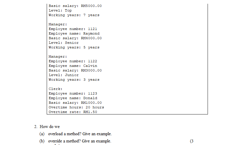 Solved 1. The following UML class diagram represents the | Chegg.com