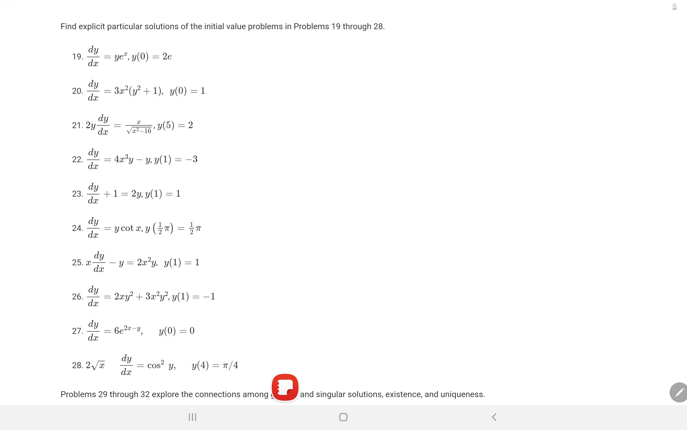 Solved Find explicit particular solutions of the initial | Chegg.com