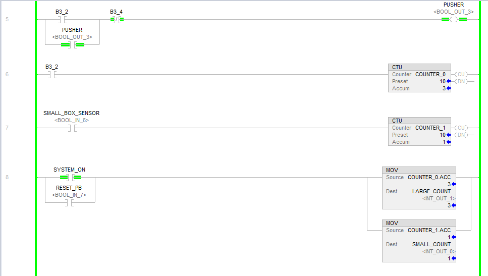 Solved How would you fix the ladder diagram the push arm is | Chegg.com