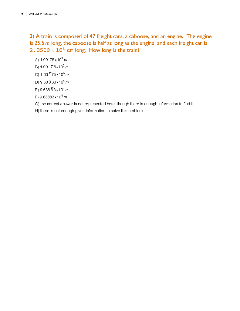 Solved Problems 01.04 Unless otherwise instructed in a given | Chegg.com