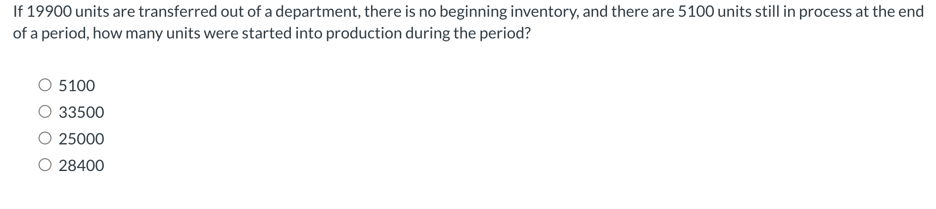 Solved If 19900 units are transferred out of a department, | Chegg.com
