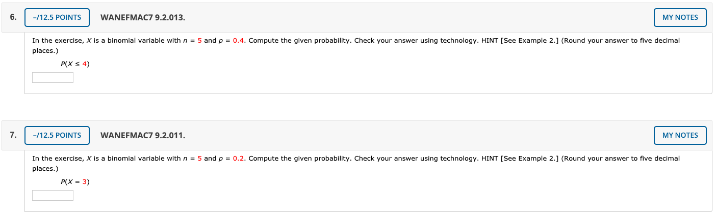 Solved -/12.5 POINTS WANEFMAC7 9.2.013. MY NOTES In the | Chegg.com