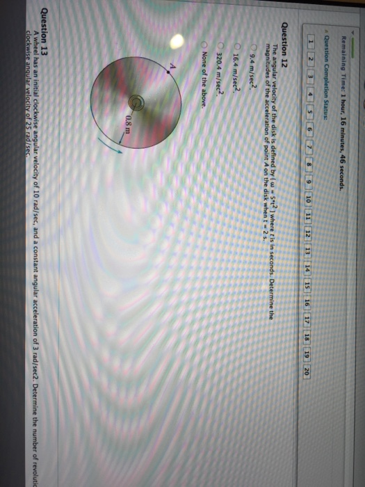 Solved Question Completion Status: 10 11 12 13 14 15 16 17 | Chegg.com