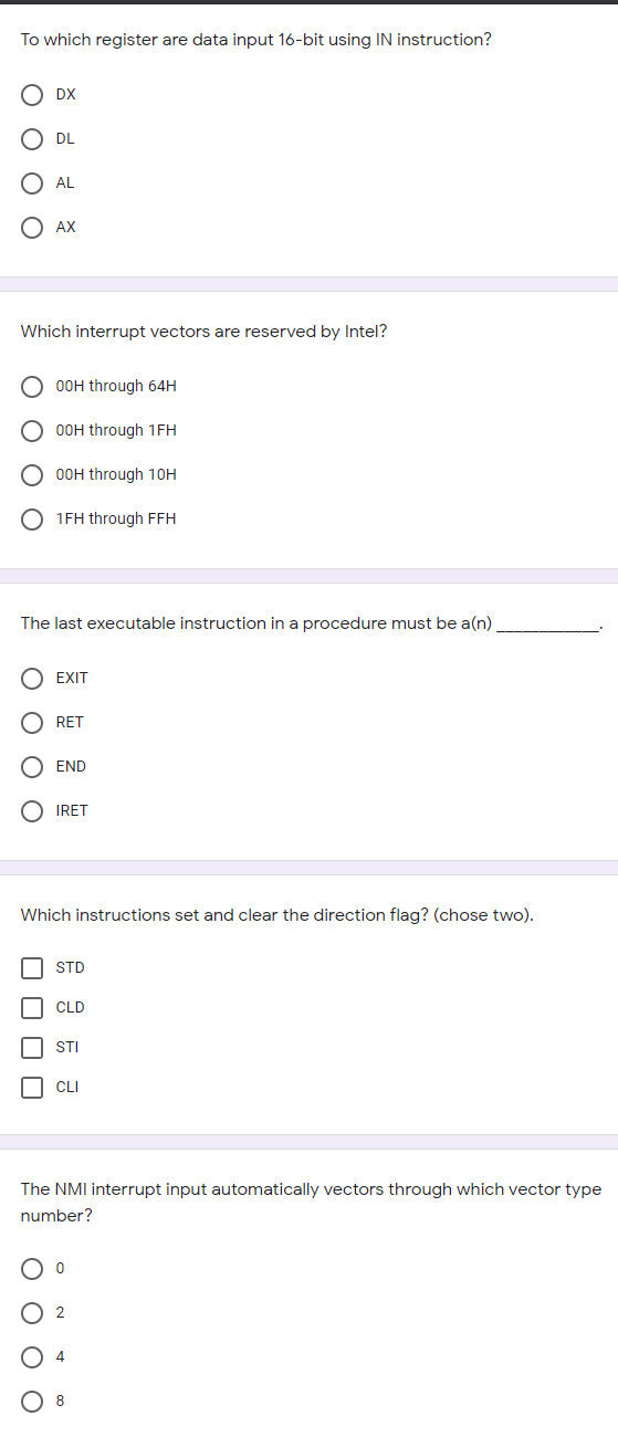 Solved The NMI interrupt input automatically vectors through | Chegg.com