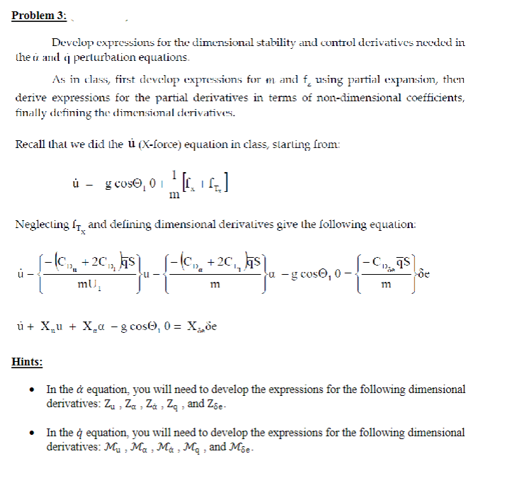 Solved Problem 3:Develop expressions for the dimensional | Chegg.com