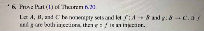 Solved 6. Prove Part (1) of Theorem 6.20. Let A, B, and C be | Chegg.com