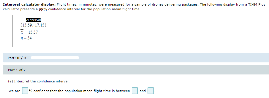 Solved Interpret calculator display: Flight times, in | Chegg.com