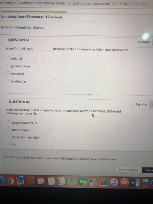 Solved ed.cuny.edu/webapps/assessment/take/launch.jsp?course | Chegg.com