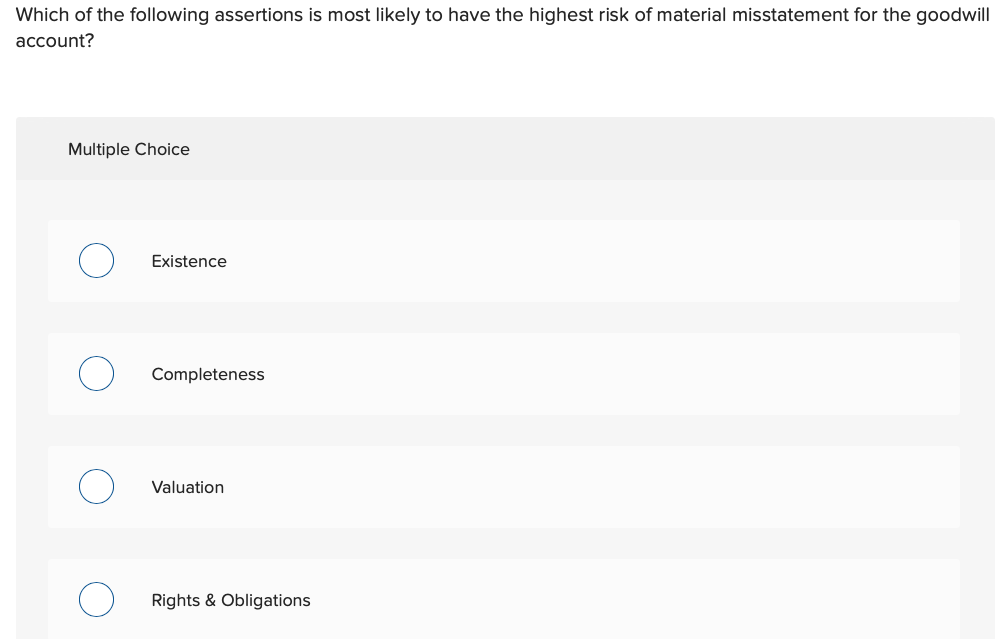 Solved Which of the following assertions is most likely to | Chegg.com