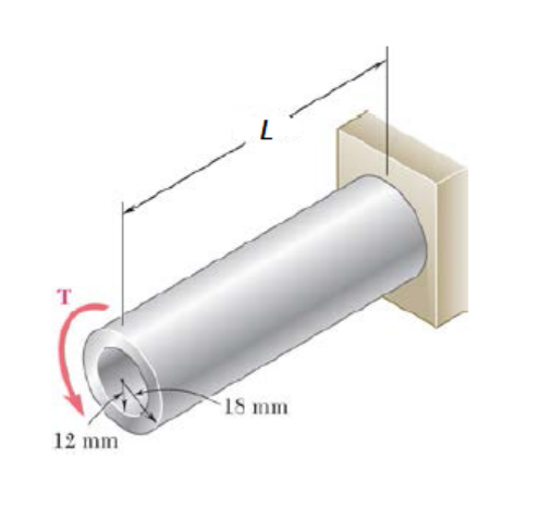Solved Consider the given aluminum shaft (G = 27 GPa) of | Chegg.com