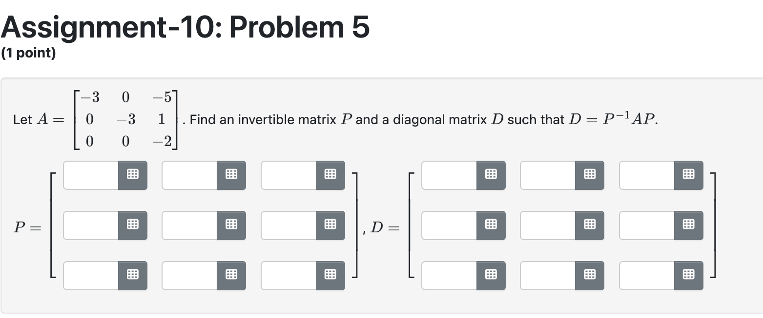 Assignment-10: Problem 5 (1 point) Let | Chegg.com
