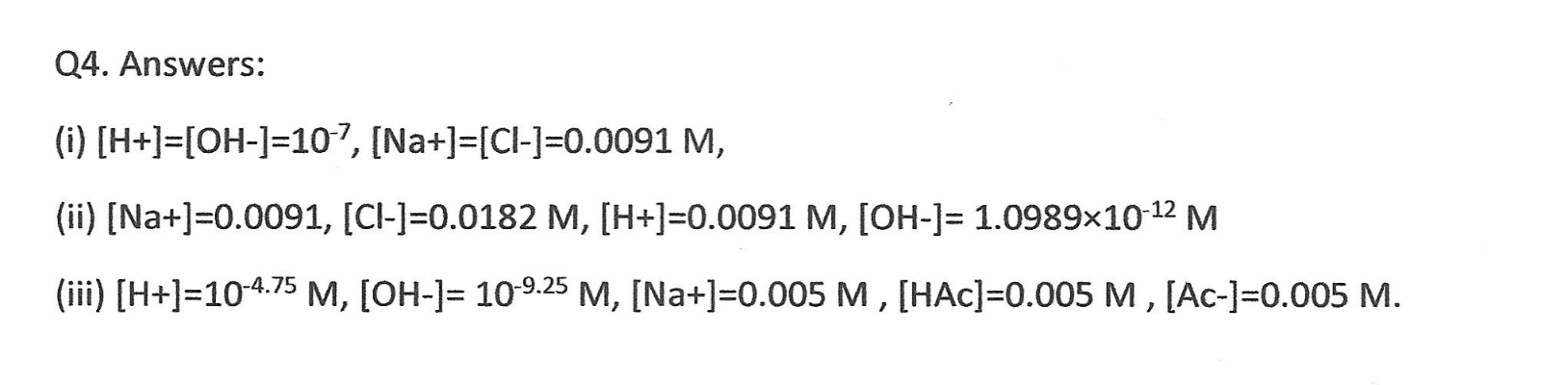 Solved Q3. Calculate the pH of 1.0*10-4 M solution of NaCN? | Chegg.com