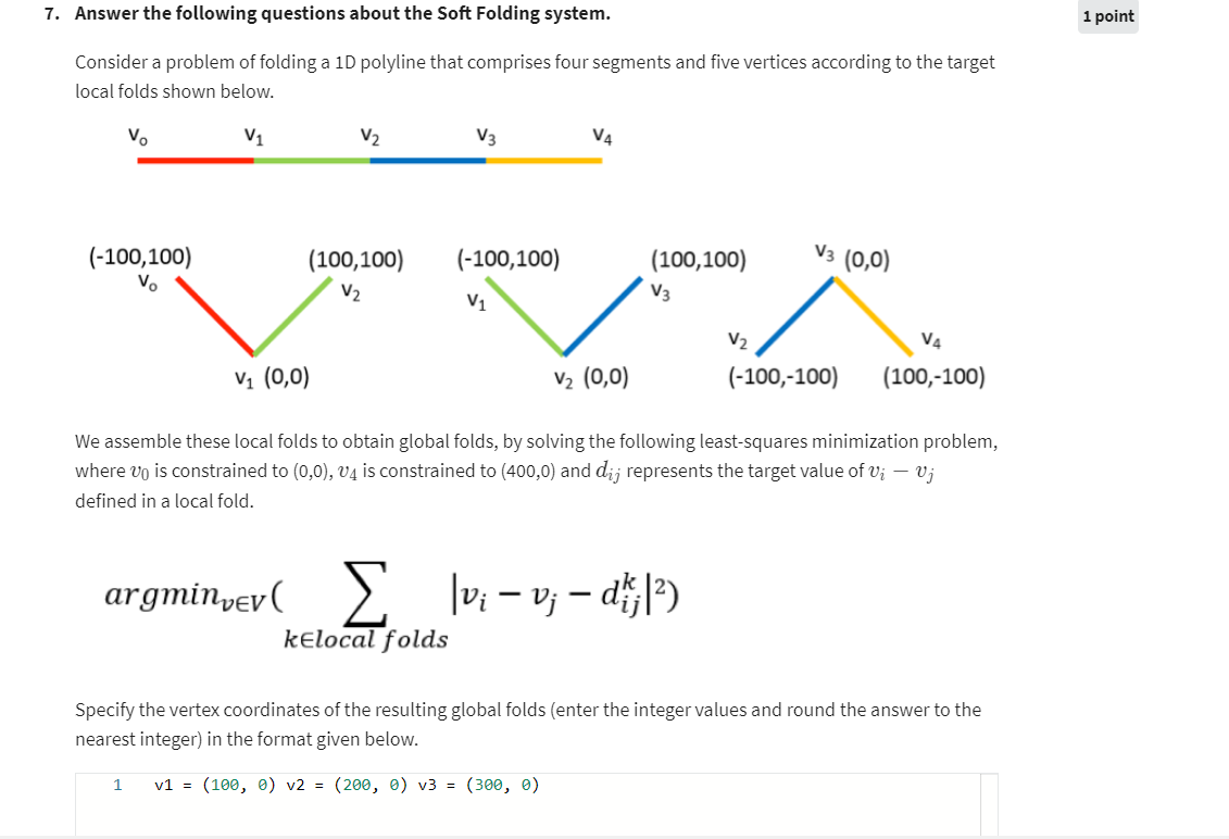 Solved Answer the following questions about the Soft Folding | Chegg.com