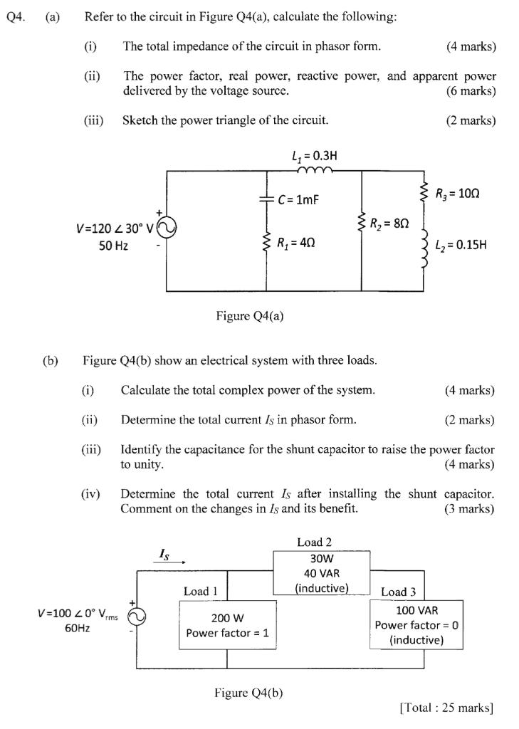 Solved Q4. (a) Refer to the circuit in Figure Q4(a), | Chegg.com