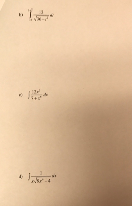 Solved Evaluate each integral Integral ^3 Squareroot 2_=3 | Chegg.com