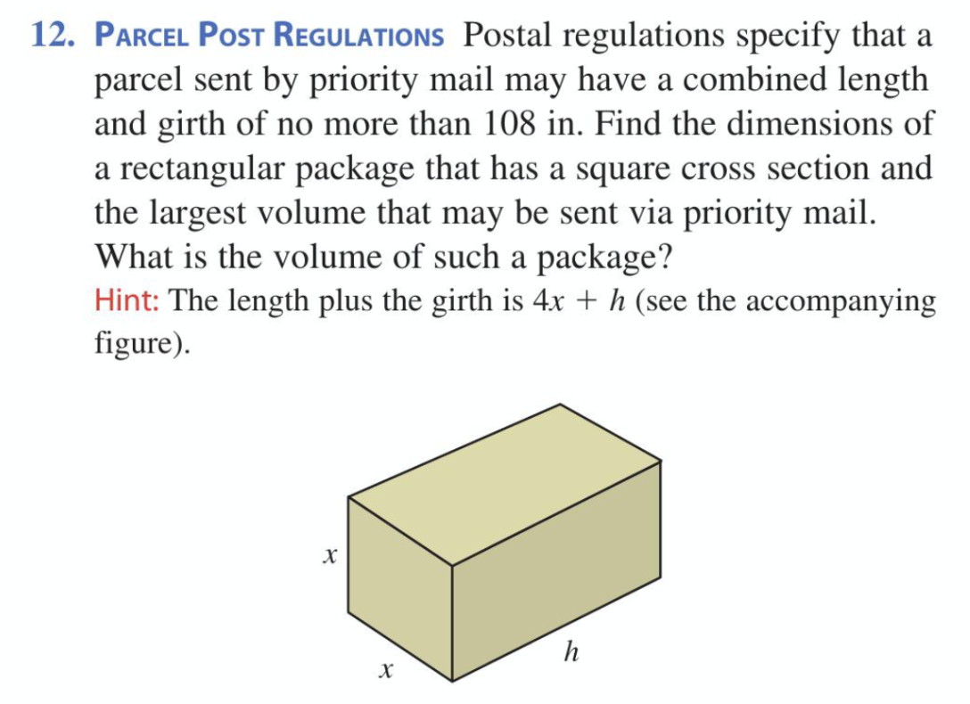 Solved 10. MINIMIZING PACKAGING Costs What are the | Chegg.com