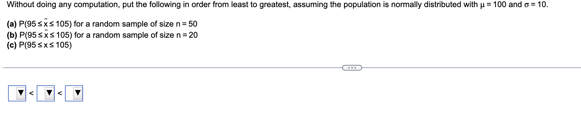 Solved Without doing any computation, put the following in | Chegg.com