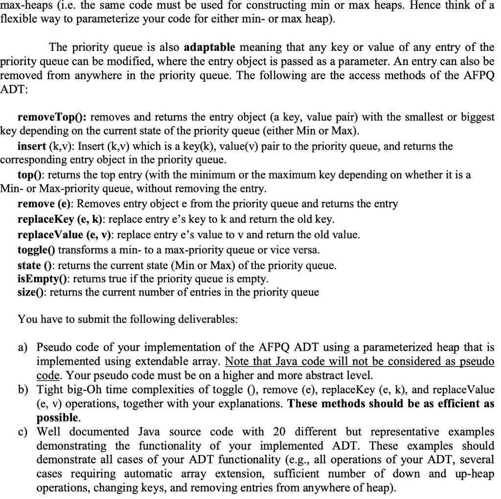 Solved Q5. In class, we discussed the priority queue (PQ) | Chegg.com