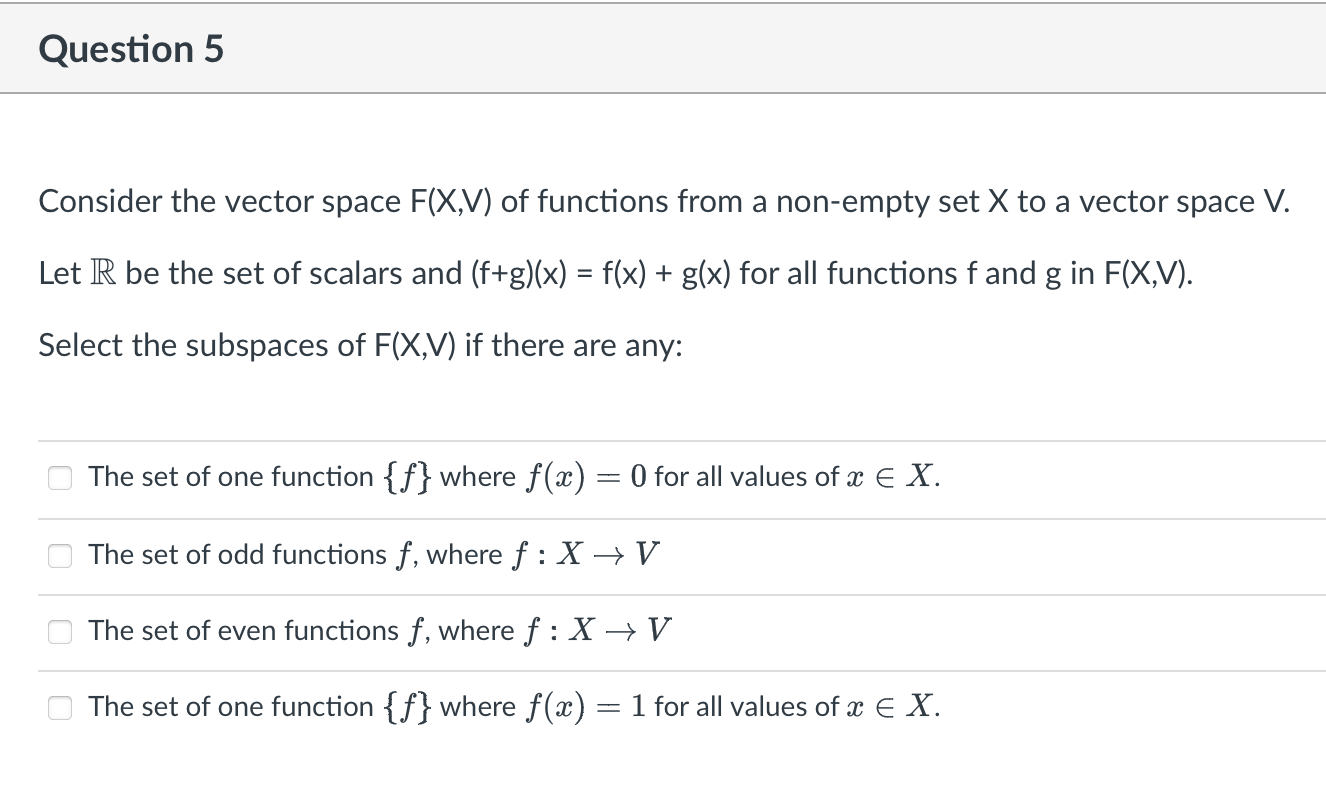 Solved Consider the following subsets of the vector space R3 | Chegg.com