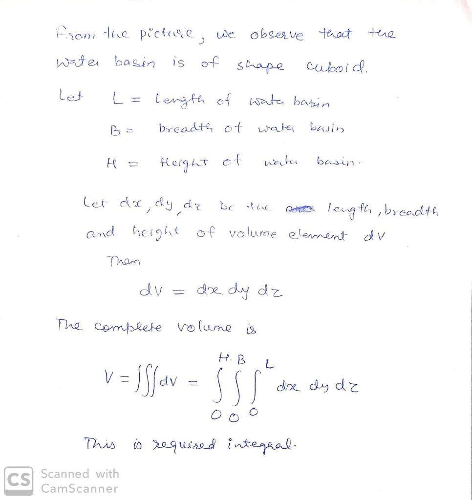 Solved How do I calculate the volume with multiple integrals | Chegg.com