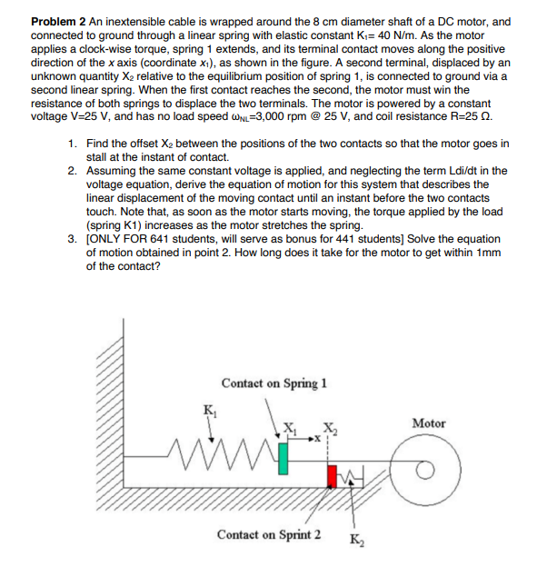 Solved Problem 2 An inextensible cable is wrapped around the | Chegg.com