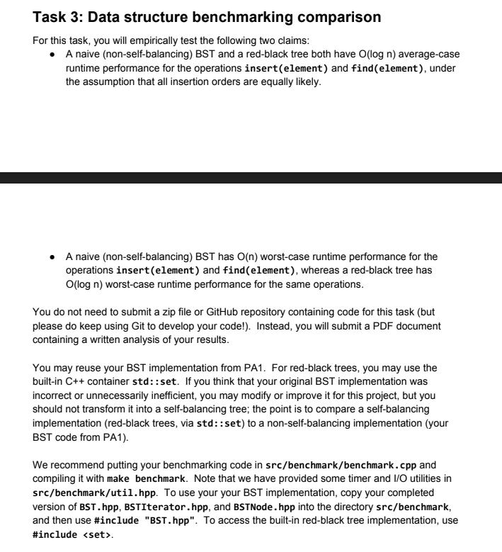 How do I modify the benchmark.cpp below so that I can | Chegg.com