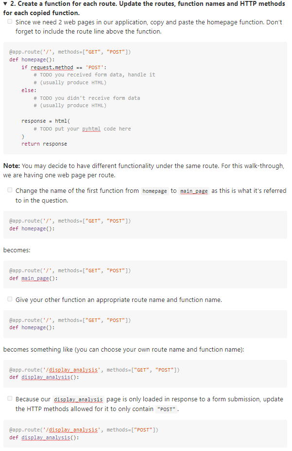 Solved Task: Write a Flask web server that analyses text. On | Chegg.com