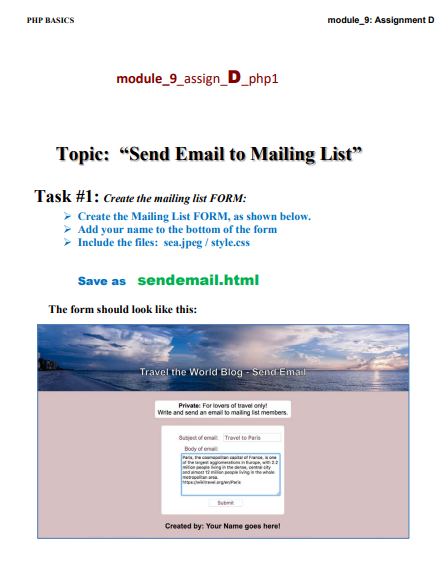 Task \#3: Create a DISPLAY TABLE script: CREATE a | Chegg.com