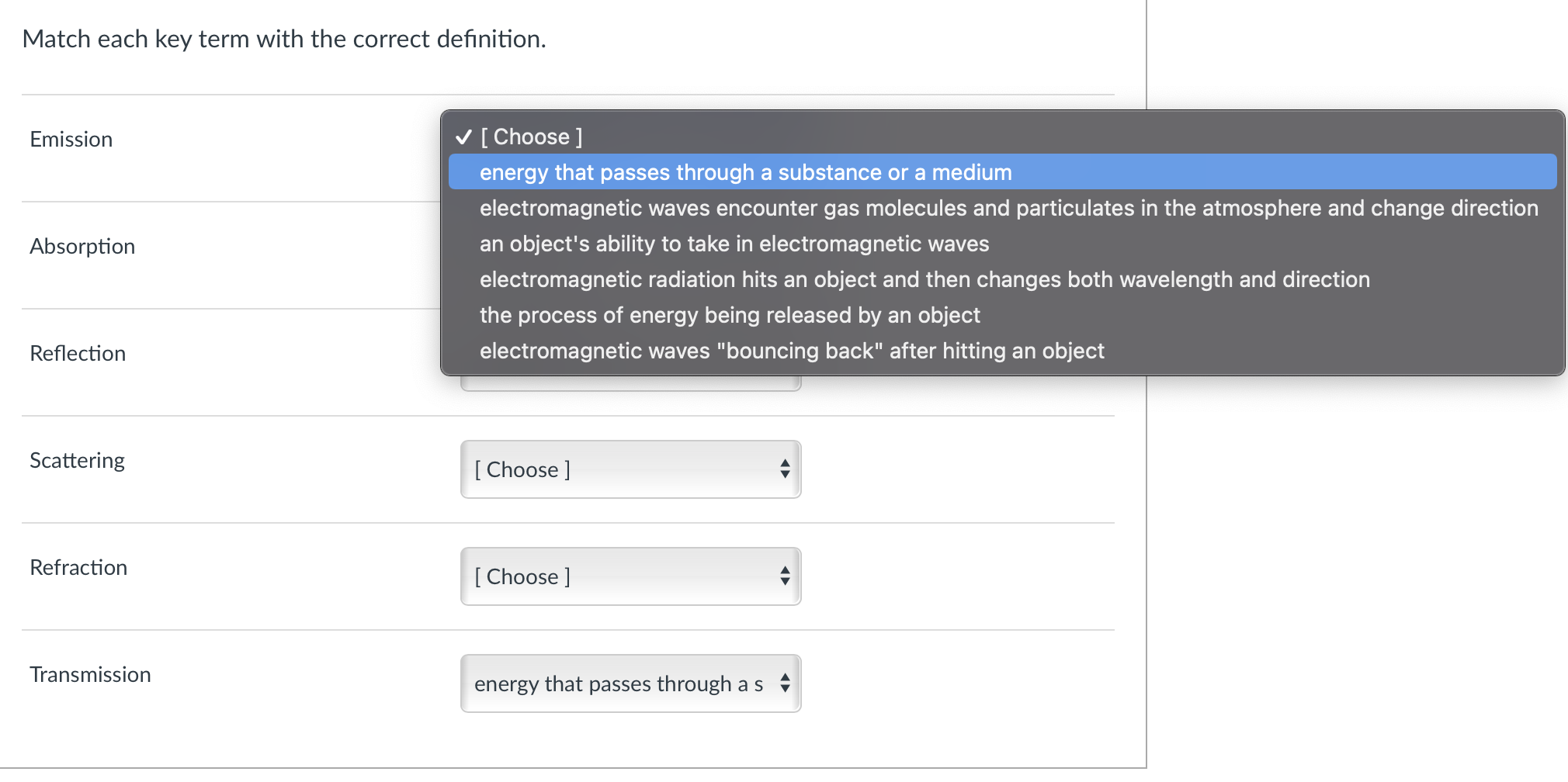 Solved Match each key term with the correct definition. | Chegg.com