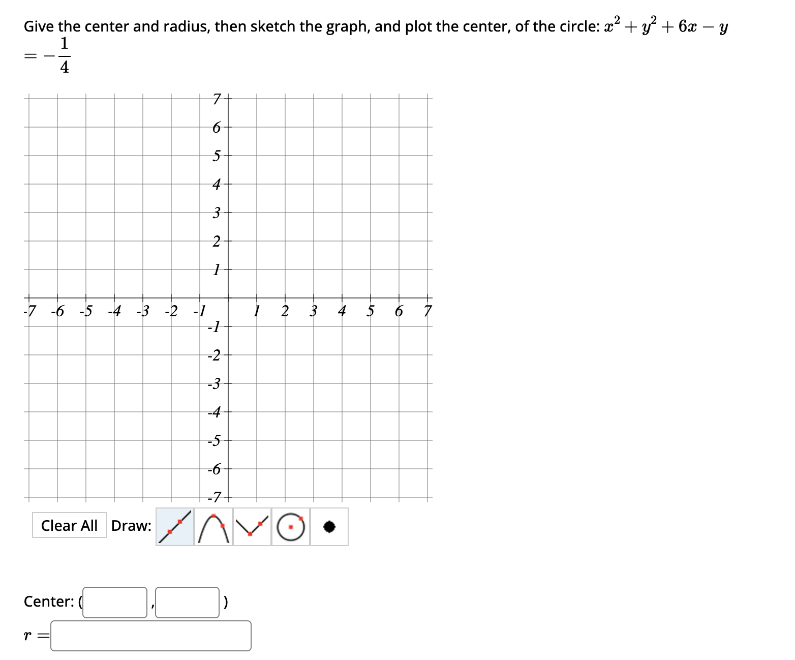 Solved #13.) ﻿Give the center and radius, then sketch the | Chegg.com