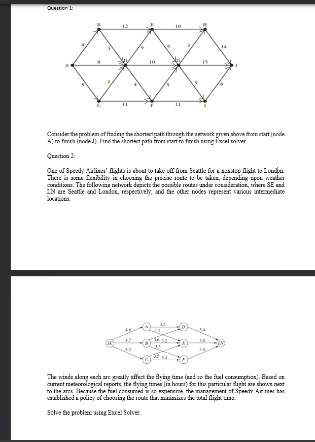 Consider the problem of finding the shortest path | Chegg.com