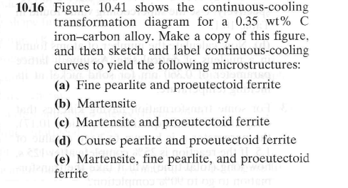 Solved 0.16 Figure 10.41 shows the continuous-cooling | Chegg.com