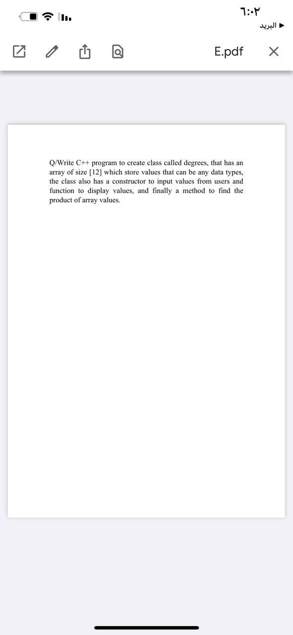 Solved 1۰۲ البريد Lv C Q Epdf Х Qwrite C Program To 5153