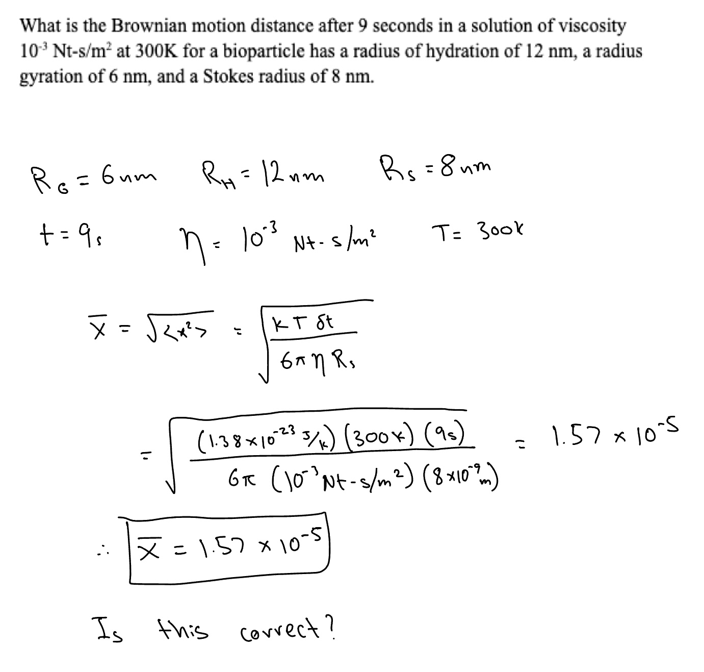 Solved What is the Brownian motion distance after 9 ﻿seconds | Chegg.com