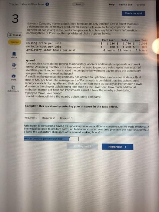 Solved Chapter 11 Graded Problems Help Save& Exit Submit | Chegg.com