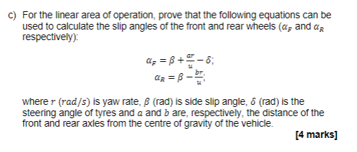 Solved = C) For the linear area of operation, prove that the | Chegg.com
